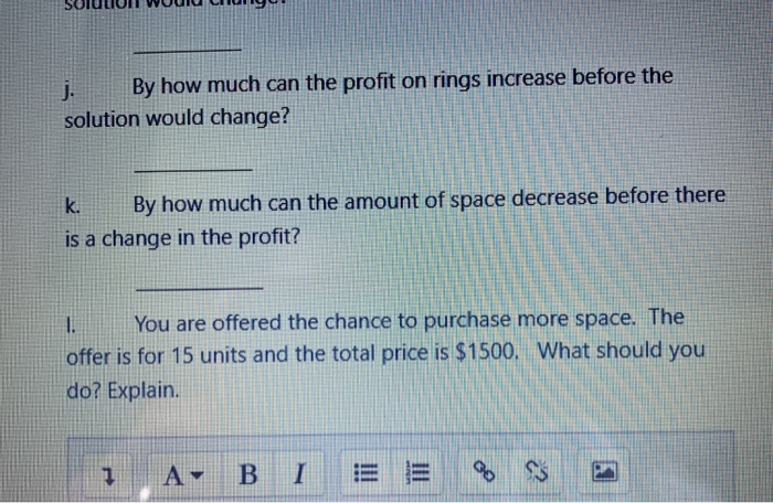 Solved The LP problem whose output is below determines how | Chegg.com
