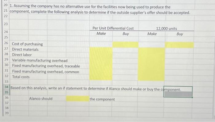 Solved Prepare a make or buy analysis. 8 FILE Paste | Chegg.com
