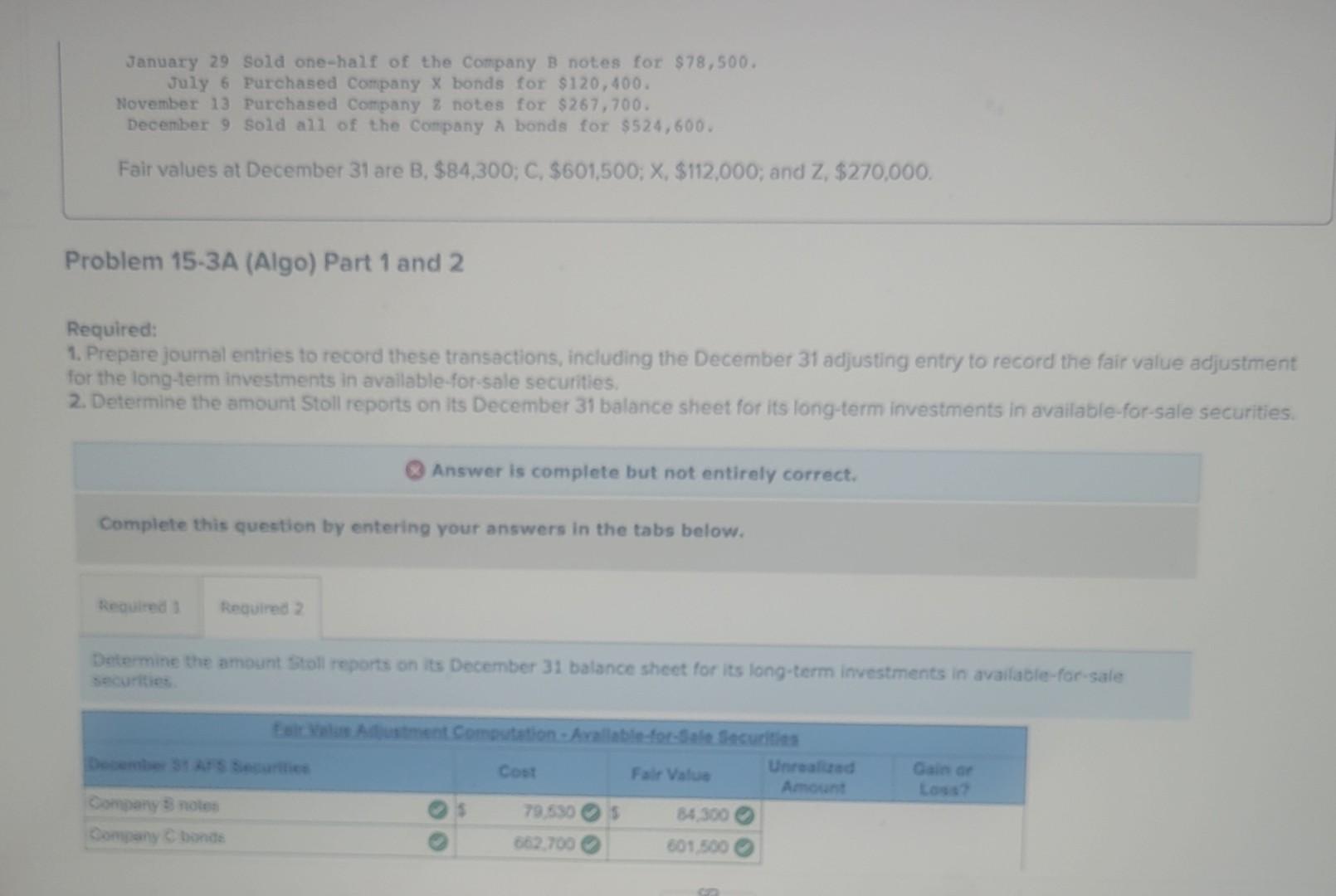 Solved Required information Problem 15-3A (Algo) Debt | Chegg.com