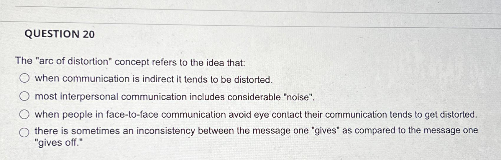 Solved QUESTION 20The "arc of distortion" concept refers to | Chegg.com