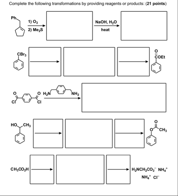 Solved Complete the following transformations by providing | Chegg.com