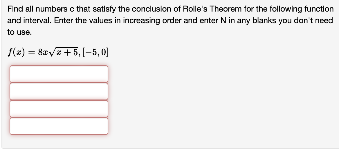 Solved Find all numbers c ﻿that satisfy the conclusion of | Chegg.com