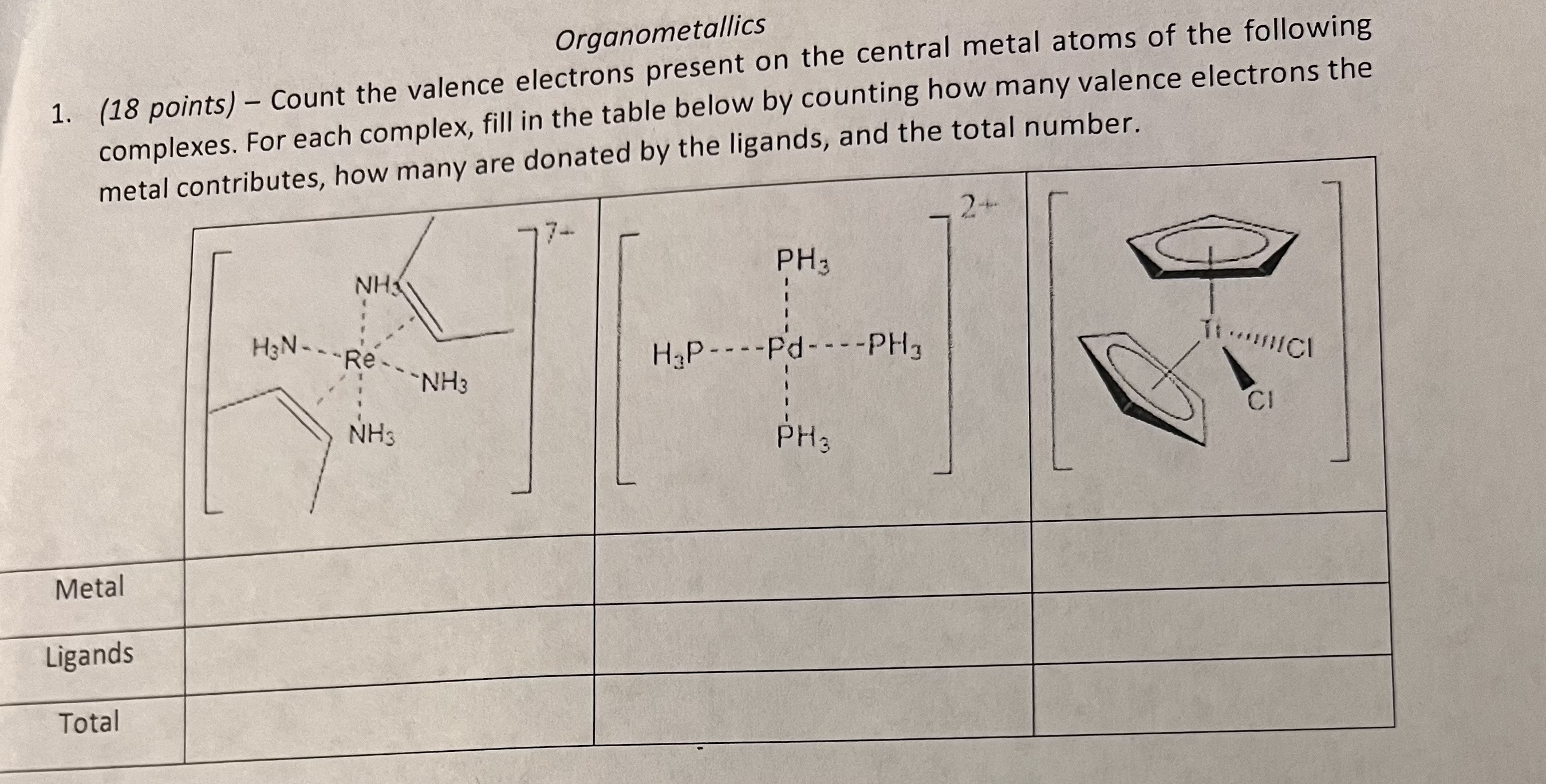 Solved Count the valence electrons present on the central | Chegg.com