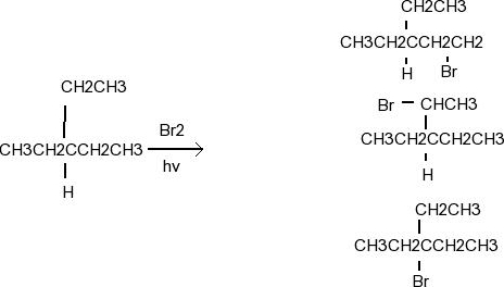 Solved The free-radical bromination of 3-ethylpentane can | Chegg.com