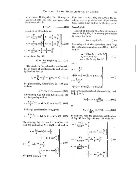 Solved THE WESTERGAARD METHOD OF STRESS AXALYSIS OF CRACKS | Chegg.com