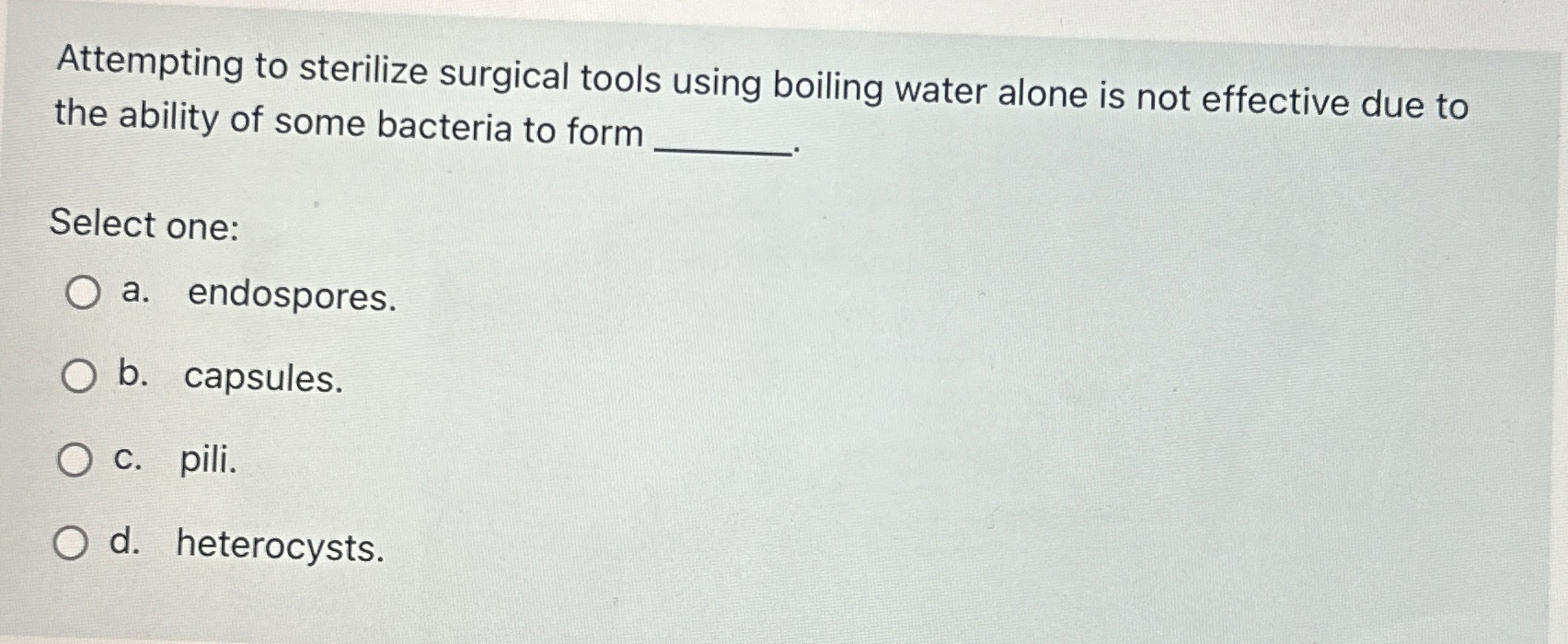 Solved Attempting to sterilize surgical tools using boiling | Chegg.com