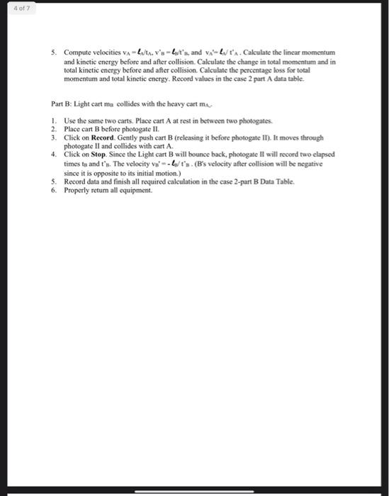 EQUIPMENT Dynamic Cart Track, 2.2 meter Two Dynamic | Chegg.com