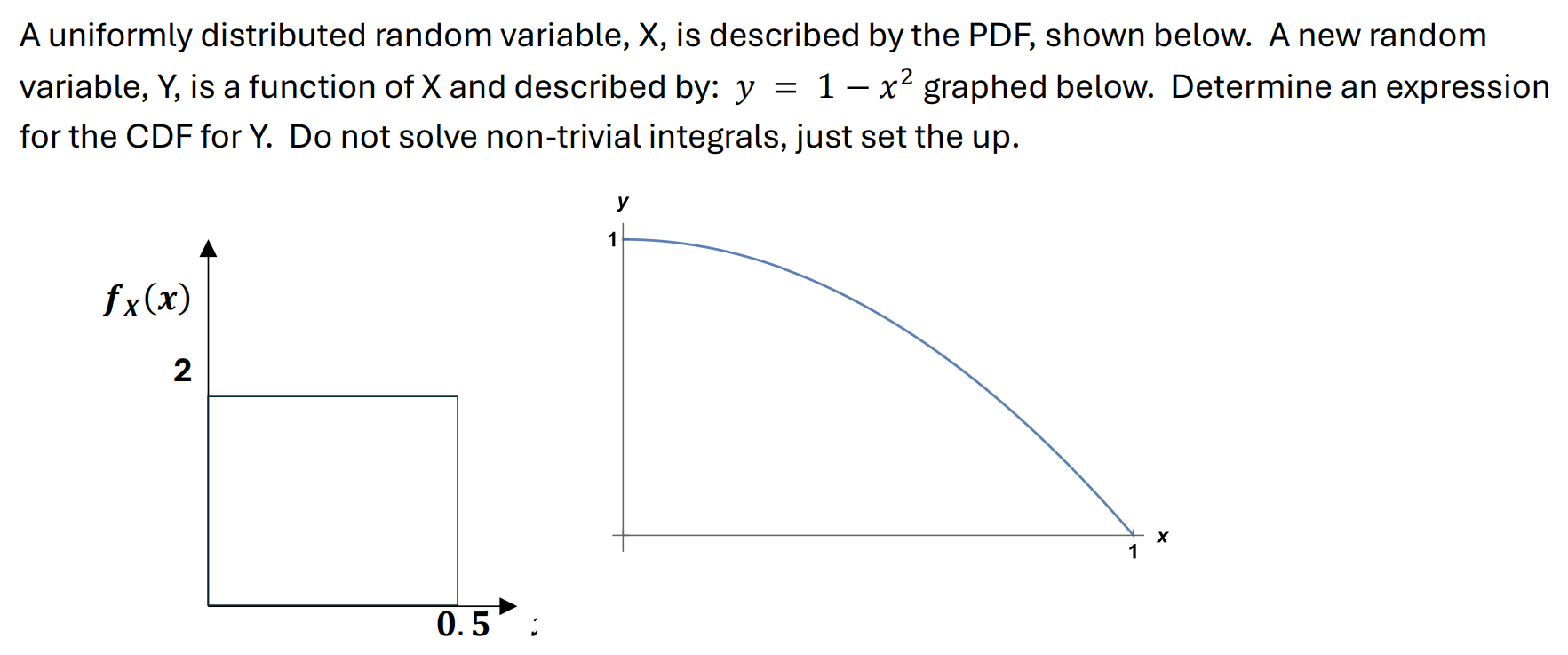 A uniformly distributed random variable, x, is | Chegg.com