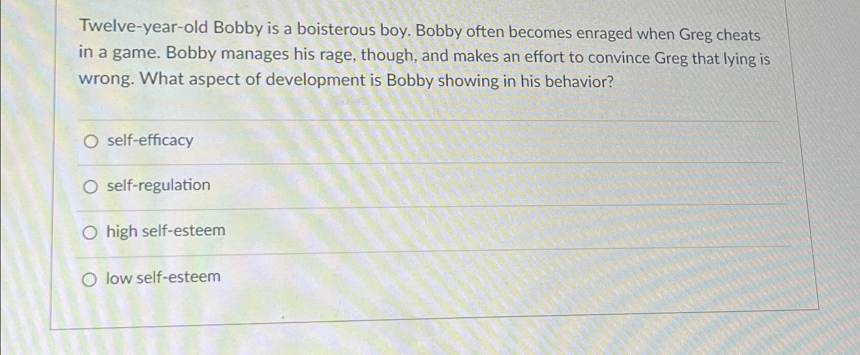 Solved Twelve-year-old Bobby is a boisterous boy. Bobby | Chegg.com