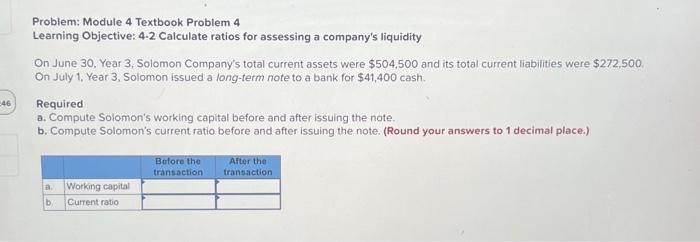 Solved Problem: Module 4 Textbook Problem 4 Learning | Chegg.com