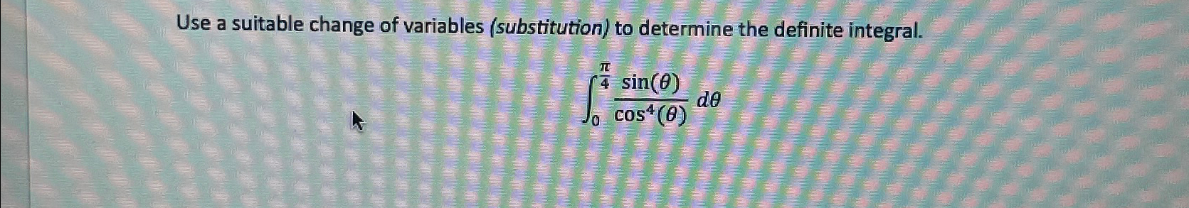 Solved Use a suitable change of variables (substitution) ﻿to | Chegg.com