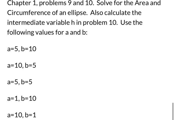 Chapter 1 , problems 9 and 10 . Solve for the Area | Chegg.com