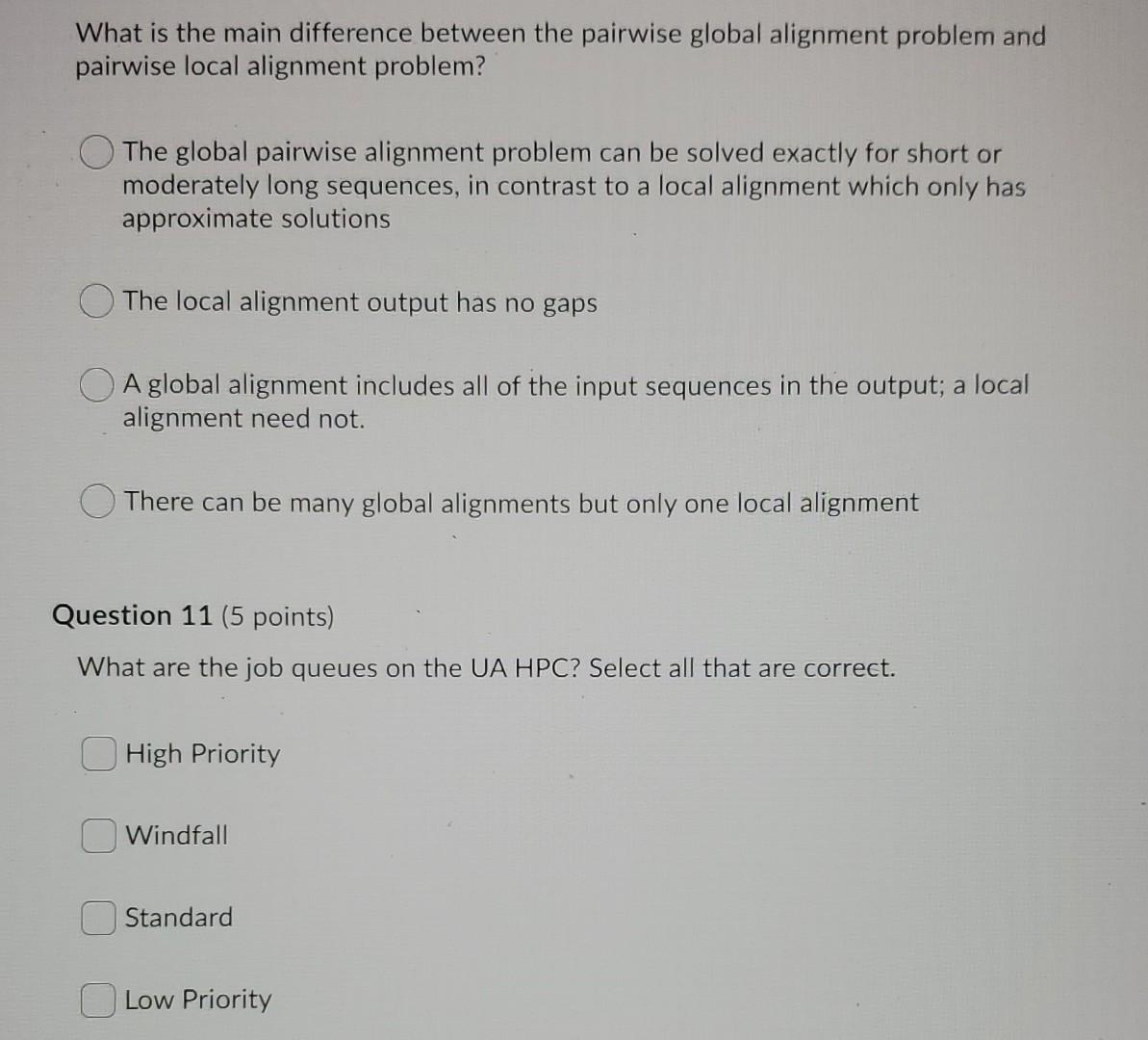 Solved What is the main difference between the pairwise | Chegg.com