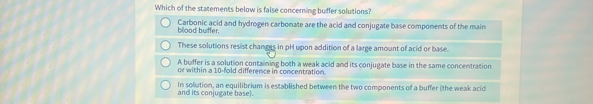 Solved Which of the statements below is false concerning | Chegg.com