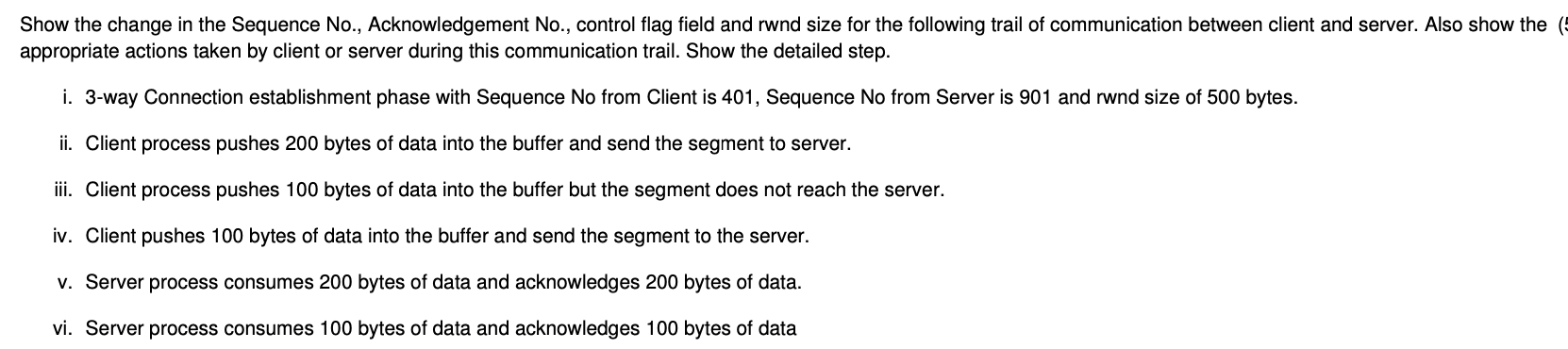 Solved Show the change in the Sequence No., ﻿Acknowledgement | Chegg.com