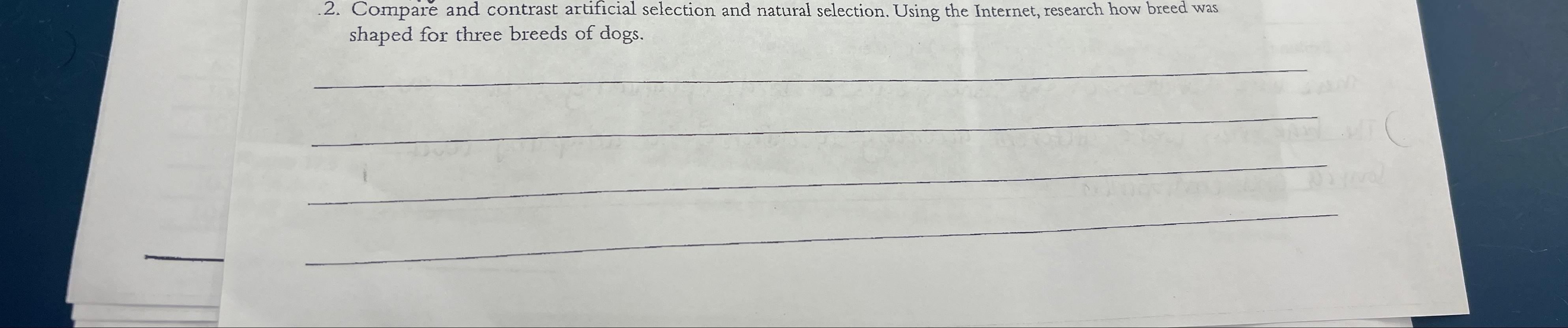 Solved Compare and contrast artificial selection and natural | Chegg.com