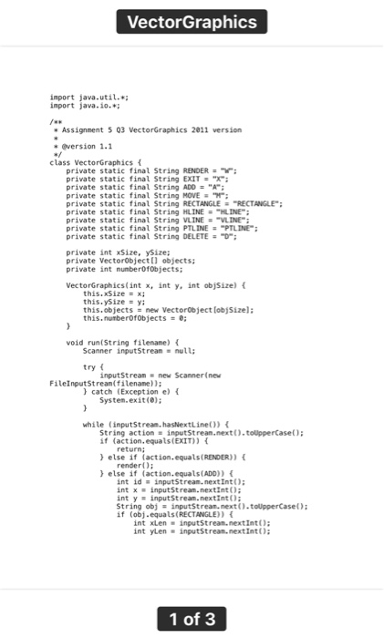Solved Write a program to manage a set of graphical objects | Chegg.com