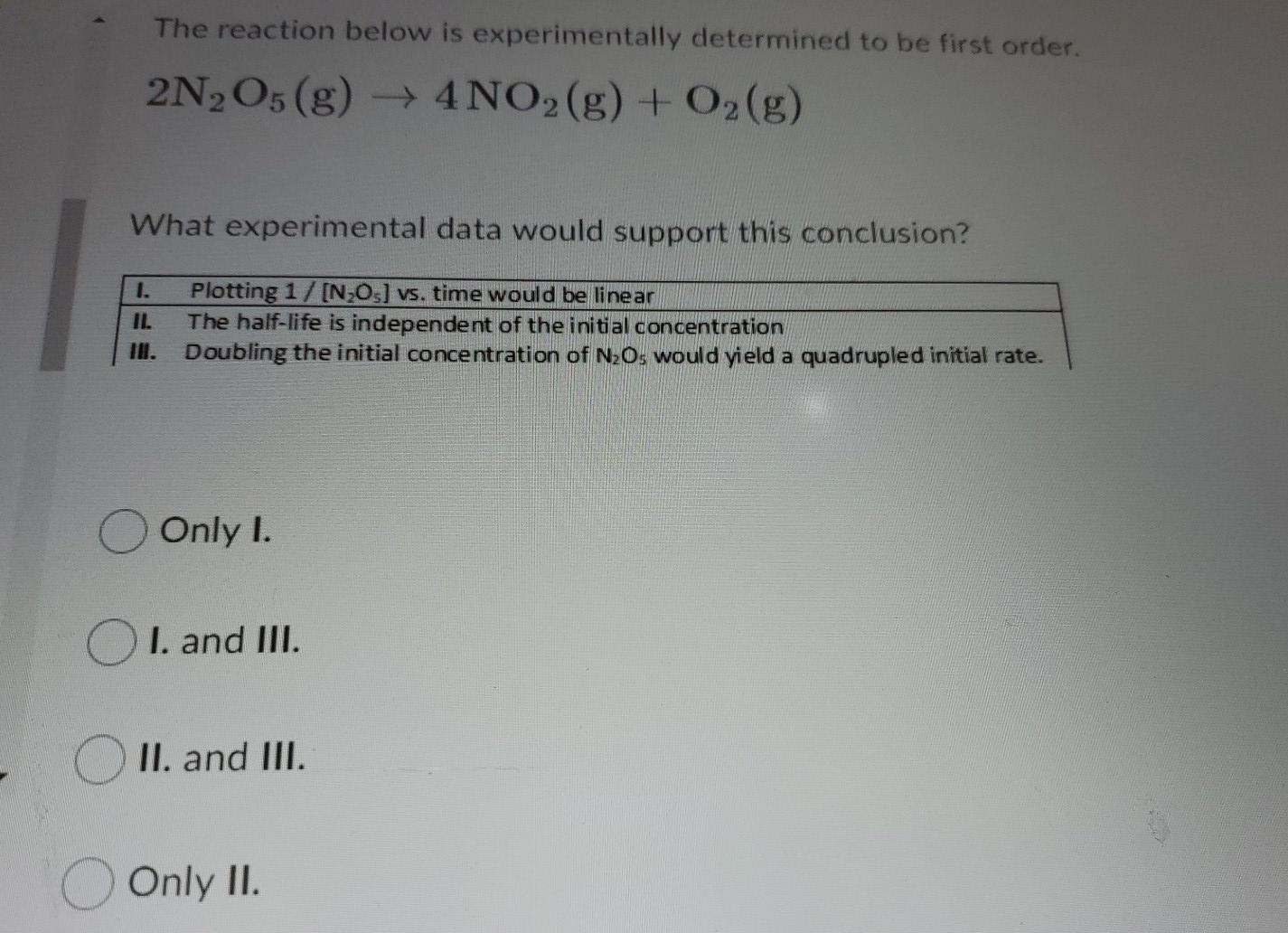 Solved The reaction below is experimentally determined to be | Chegg.com