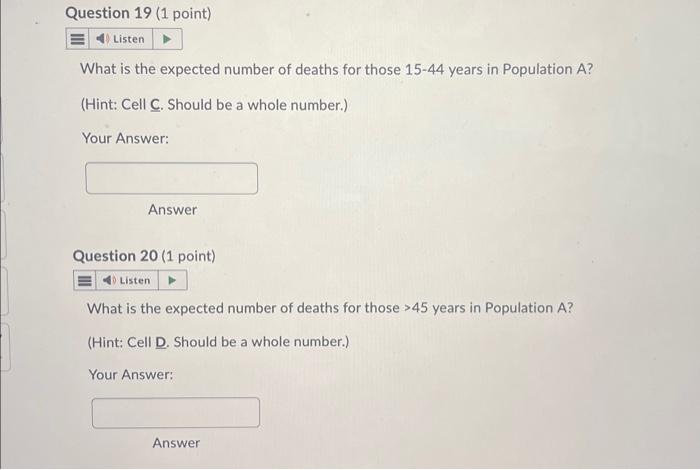 Solved Step 3: Calculate Expected \# of Deaths Next, we need | Chegg.com