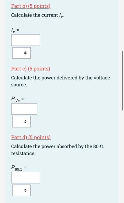 Solved Question 2 (40 points) Consider the following circuit | Chegg.com