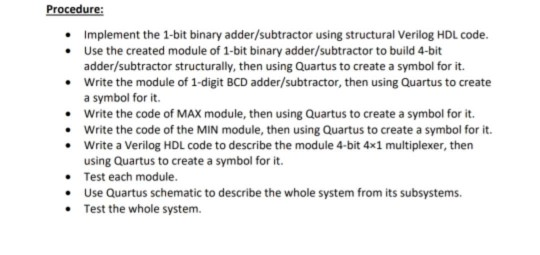 Verilog Project Implement and test the following | Chegg.com