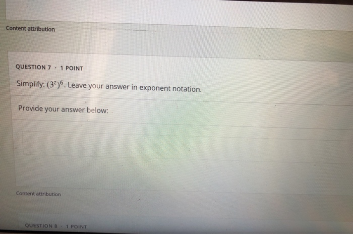 Solved Content attribution QUESTION 2. 1 POINT Evaluate 2y3 | Chegg.com
