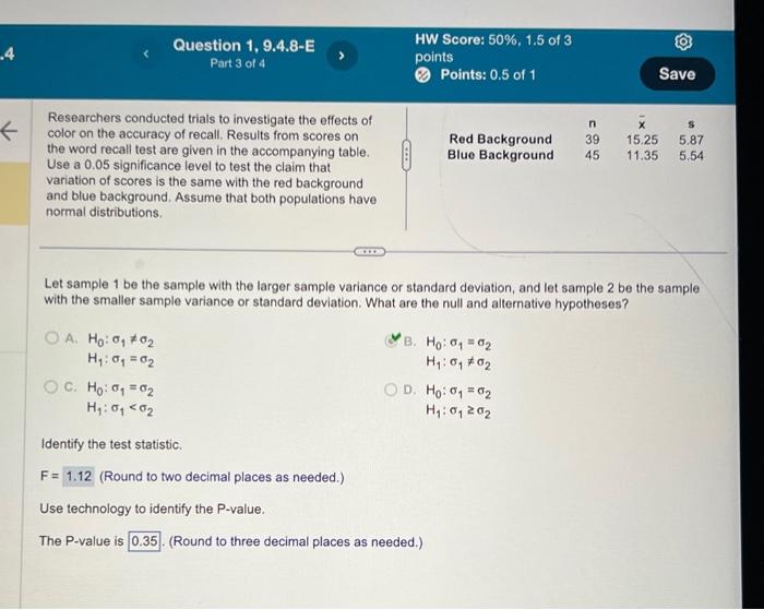 Solved Let sample 1 be the sample with the larger sample | Chegg.com