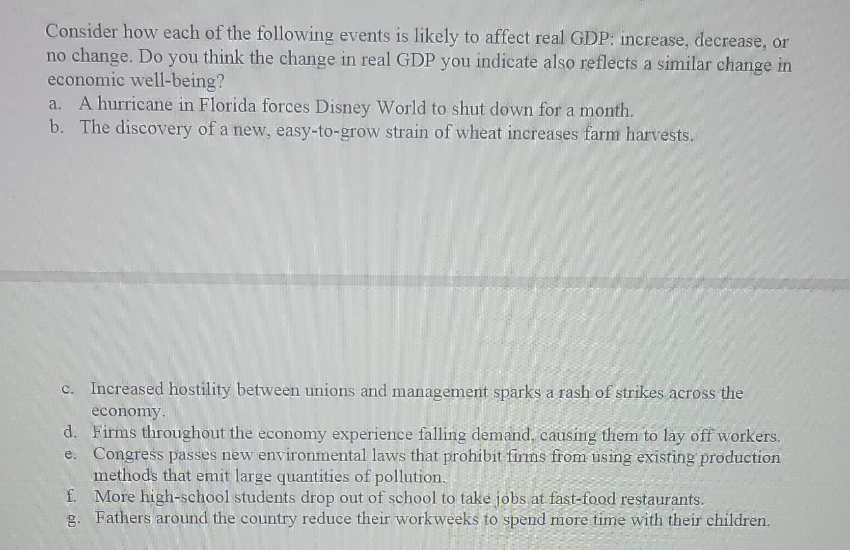 Solved Consider how each of the following events is likely | Chegg.com