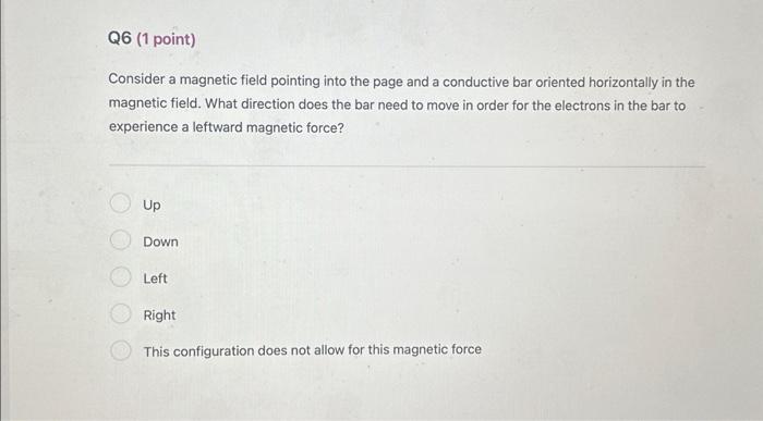 Solved Consider a magnetic field pointing into the page and | Chegg.com