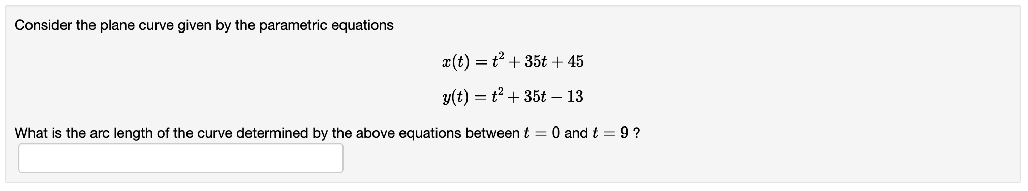 Solved Consider the plane curve given by the parametric | Chegg.com