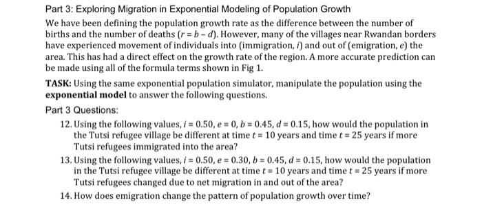 Solved Part 2: Exploring Limiting Factors in Exponential | Chegg.com