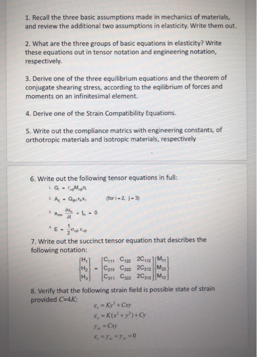 Solved 1. Recall the three basic assumptions made in | Chegg.com