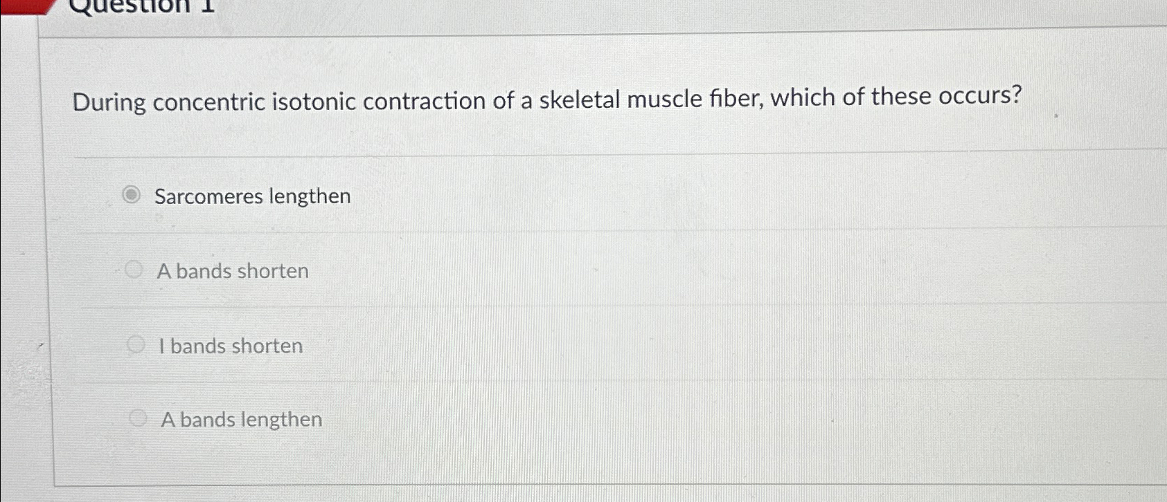 Solved During concentric isotonic contraction of a skeletal | Chegg.com