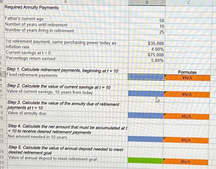 Solved \begin{tabular}{l} Required Annuity Payments \\ | Chegg.com