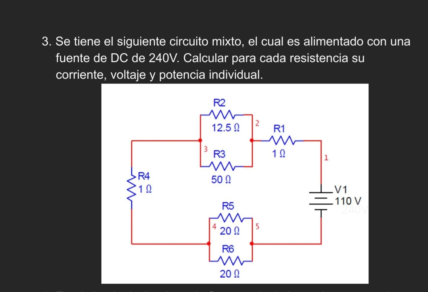 Solved Se tiene el siguiente circuito mixto, el cual es | Chegg.com