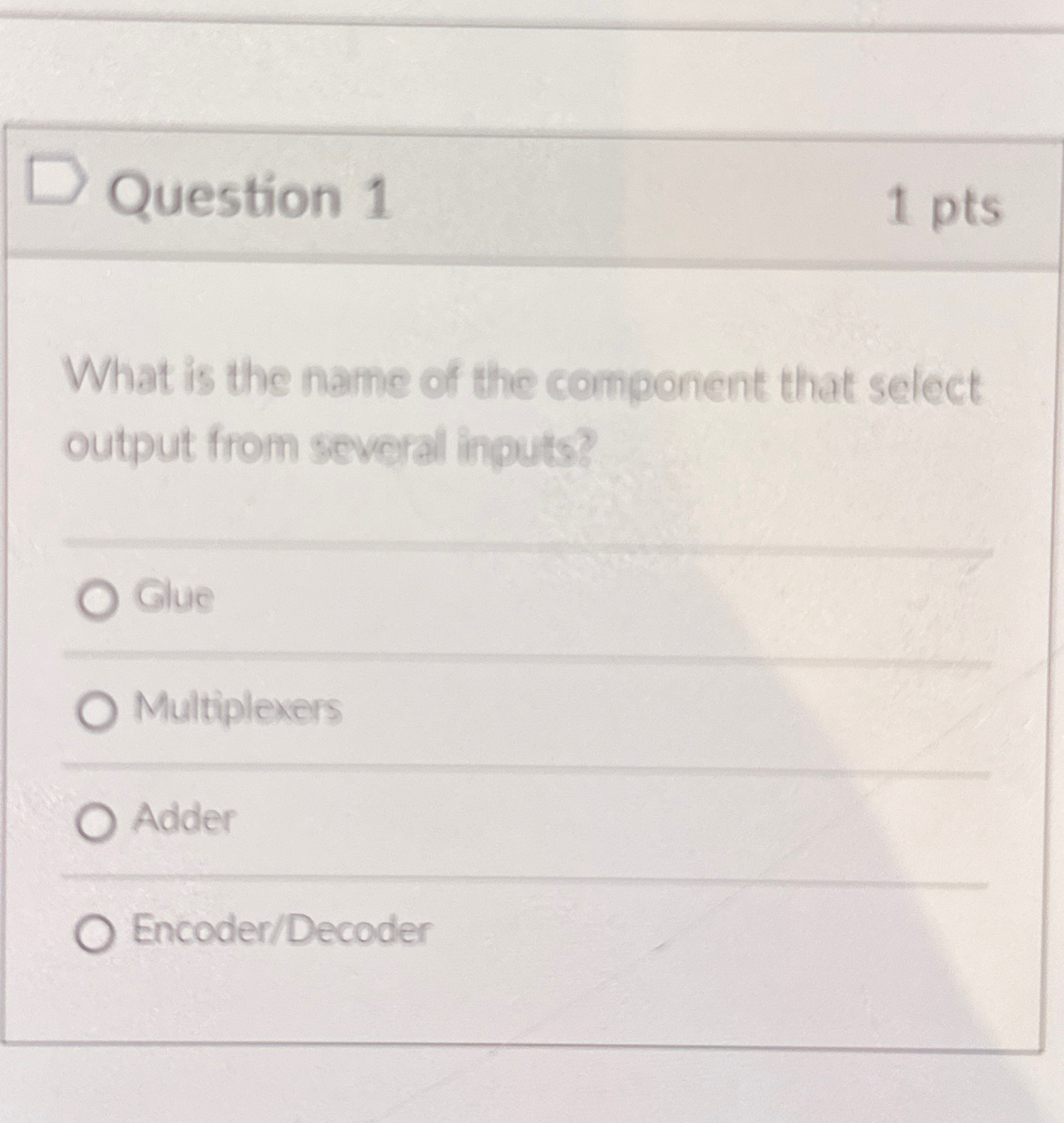 Solved Question 11 ﻿ptsWhat is the name of the component | Chegg.com