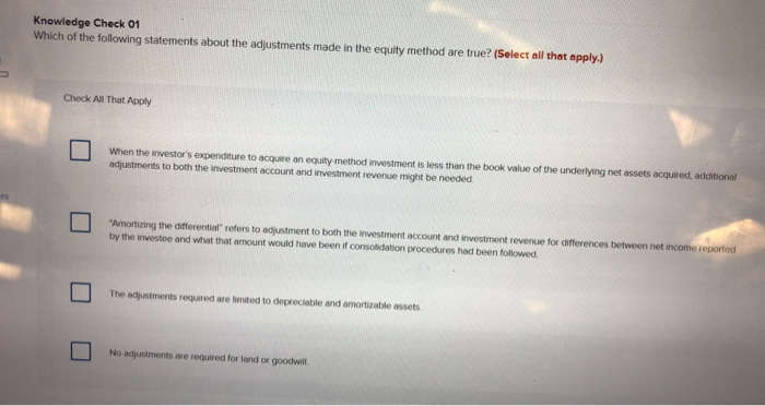 Solved Knowledge Check 01 Which of the following statements | Chegg.com