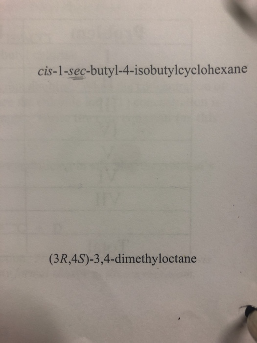Solved cis-1-sec-butyl-4-isobutylcyclohexane | Chegg.com