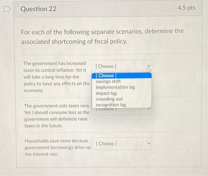 Solved For each of the following separate scenarios, | Chegg.com