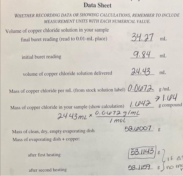 Solved WHETHER RECORDING DATA OR SHOWING CALCULATIONS, | Chegg.com