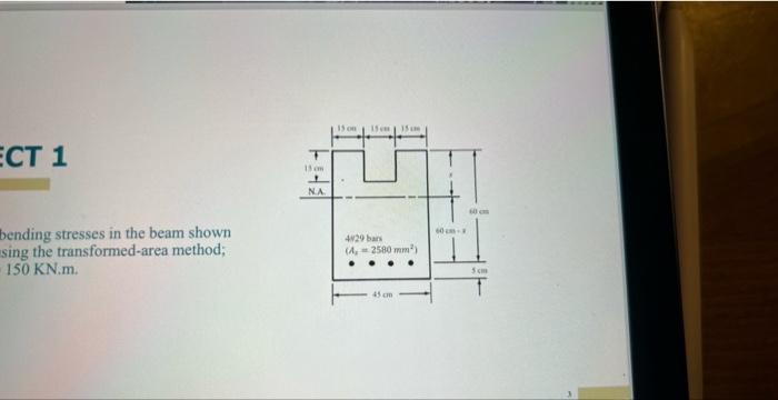 Solved PROJECT 1 Compute the bending stresses in the beam | Chegg.com