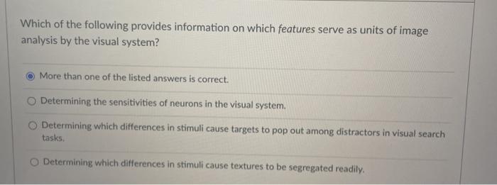 Solved Which of the following provides information on which | Chegg.com