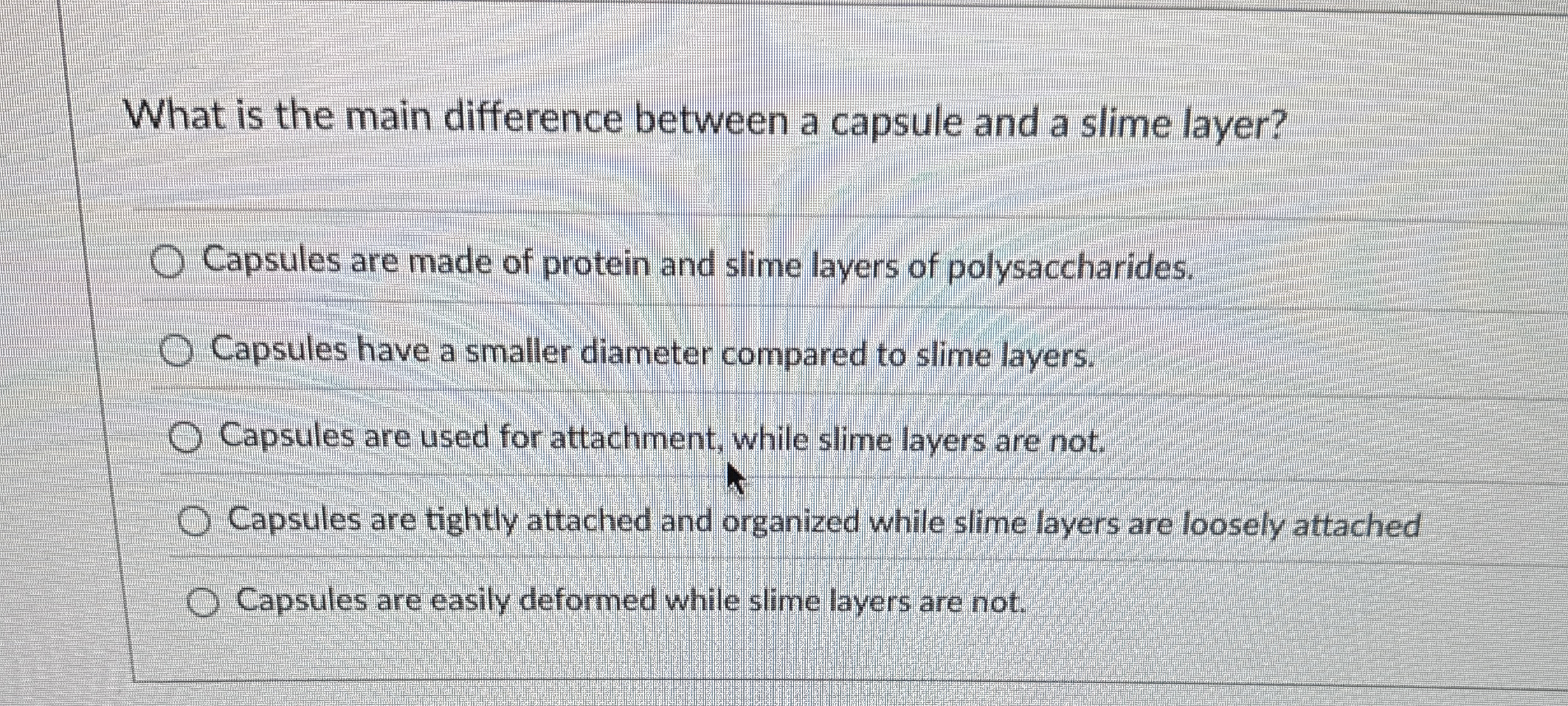 What is the main difference between a capsule and a | Chegg.com