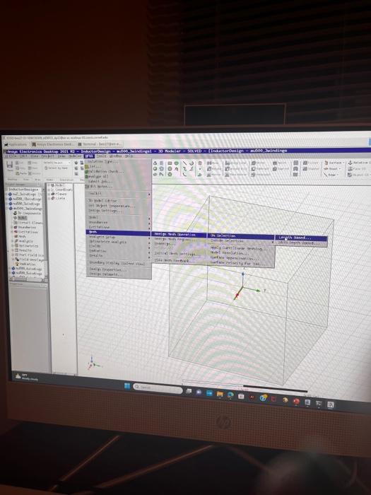 Solved this is a photo of my mesh operation in HFSS ansys. | Chegg.com