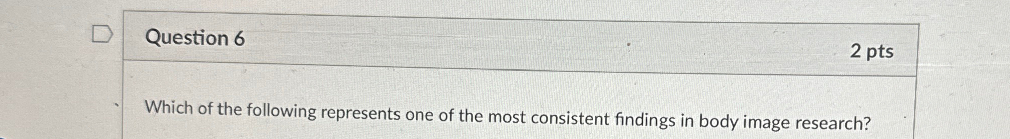 Solved Question 62 ptsWhich of the following represents one | Chegg.com Solved Question 62 ptsWhich of the following represents one | Chegg.com