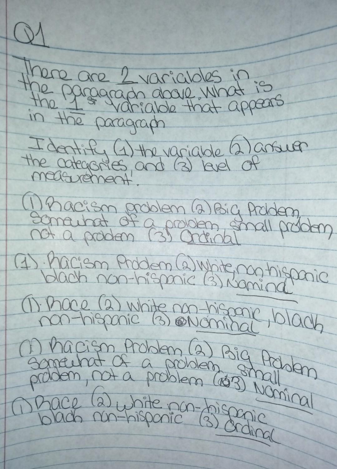 Solved 2 There are 2 variables in the paragraph what is the | Chegg.com