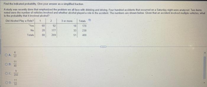 Solved Find the indicated probability. Give your answer as a | Chegg.com