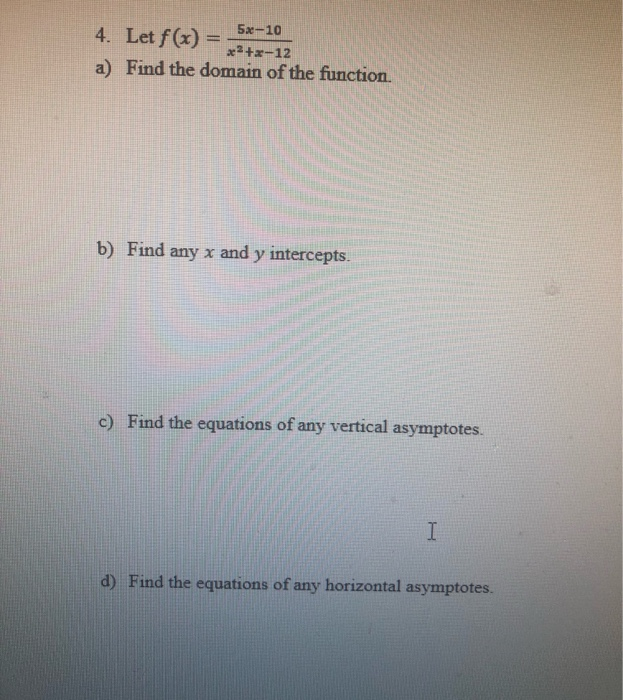 Solved 2. Find the domain of the following functions. Write | Chegg.com