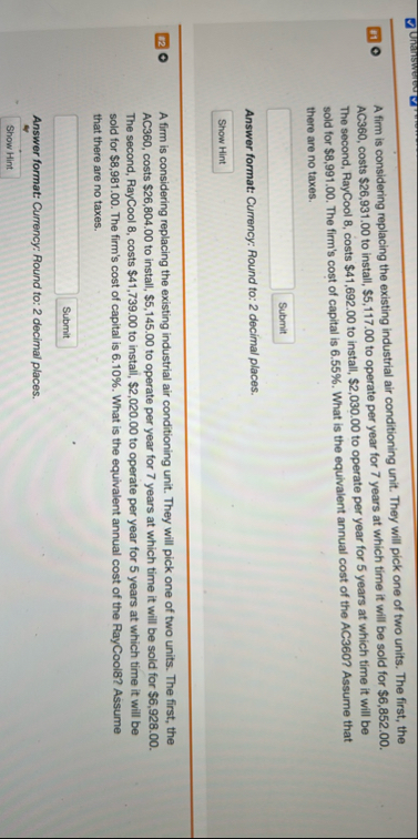 Solved A firm is considering replacing the existing | Chegg.com