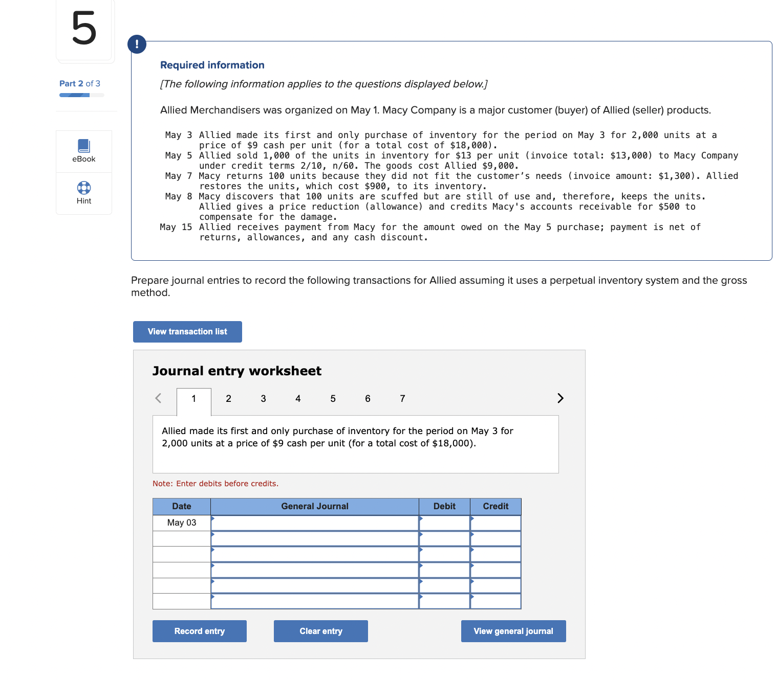 Solved Required information[The following information | Chegg.com